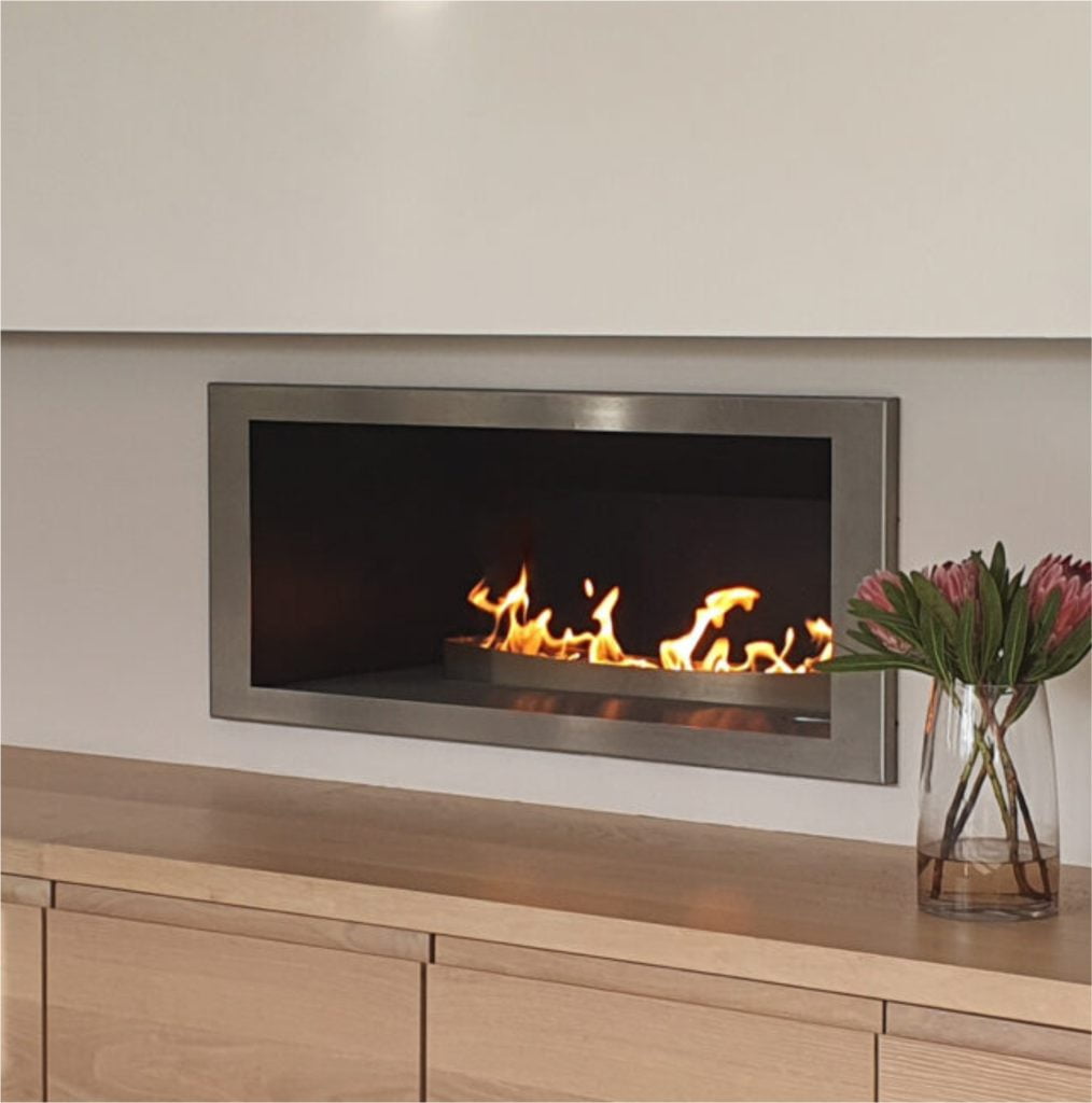 SAFire – Linear Built-in Gas Fireplace SS | TM Fireplace